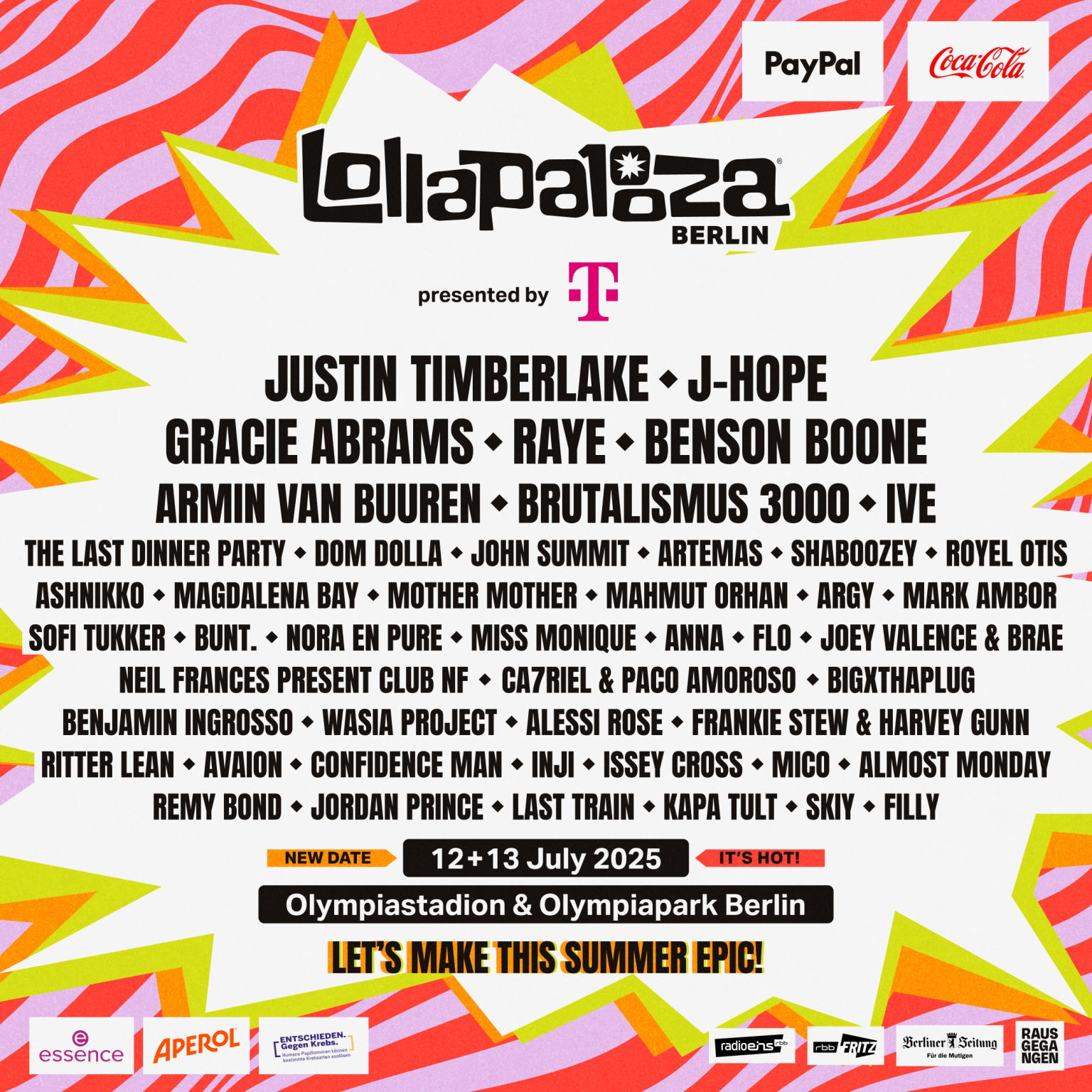 Lollapalooza Berlin 2025 - Das 10-jährige Jubiläum im Olympiastadion ...